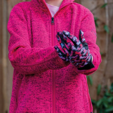 Gants d'équitation cavaliers juniors HKM Emily – En Selle Prunelle